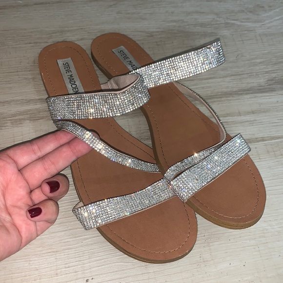 Steve Madden | Shoes | Steve Madden Rhinestone Sandals | Poshmark